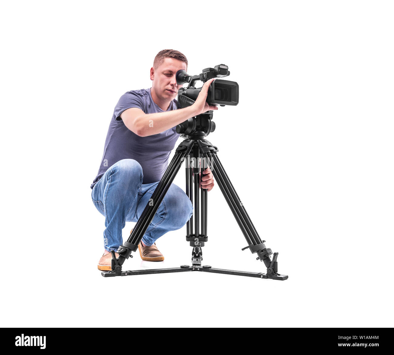 Media operator Cut Out Stock Images & Pictures - Alamy