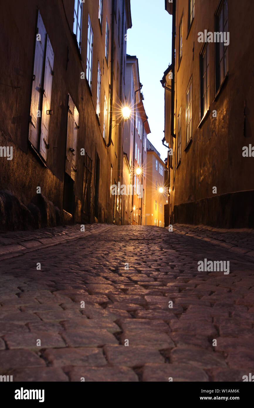 Medieval City Street Night