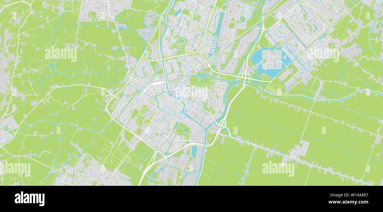 Map of alkmaar Stock Vector Images - Alamy