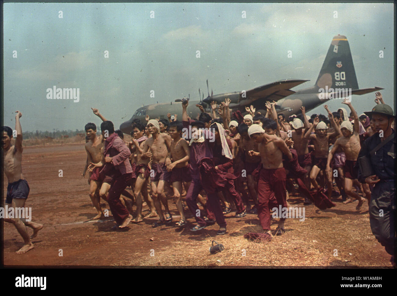 ARVN Prisoner of War Repatriation. Prisoners of War shed their prison ...