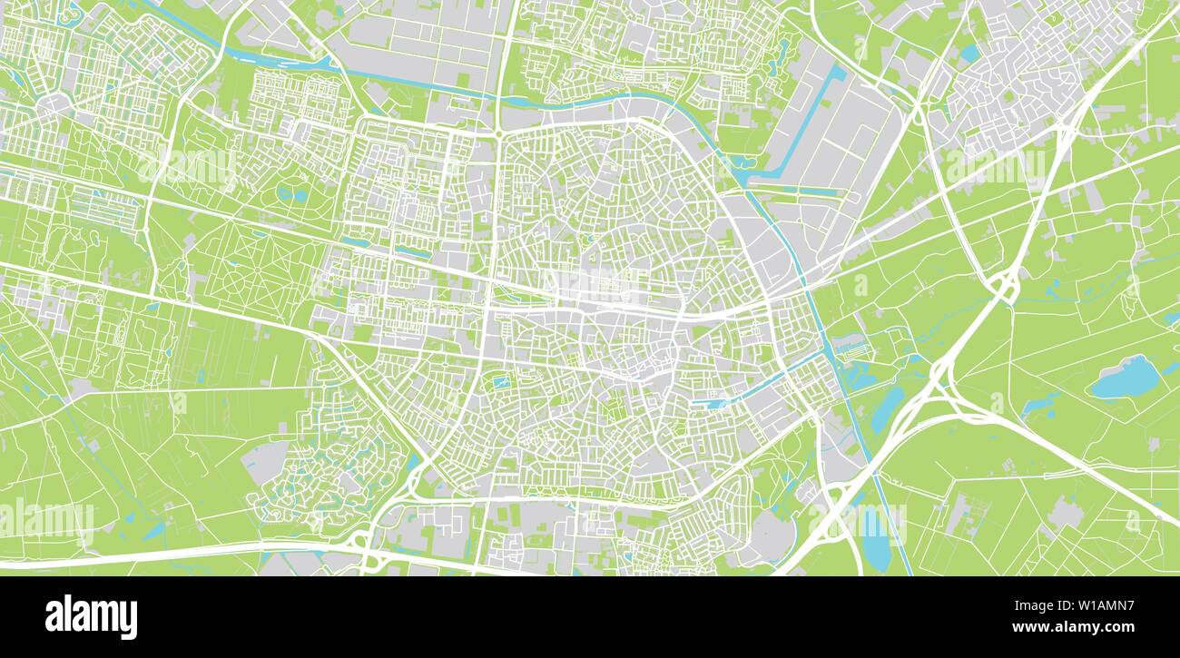 Tilburg map hi-res stock photography and images - Alamy