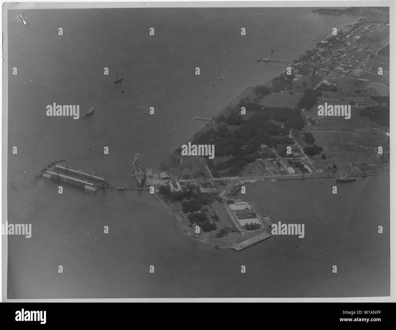 Aerial view of naval base subic bay hi-res stock photography and images ...