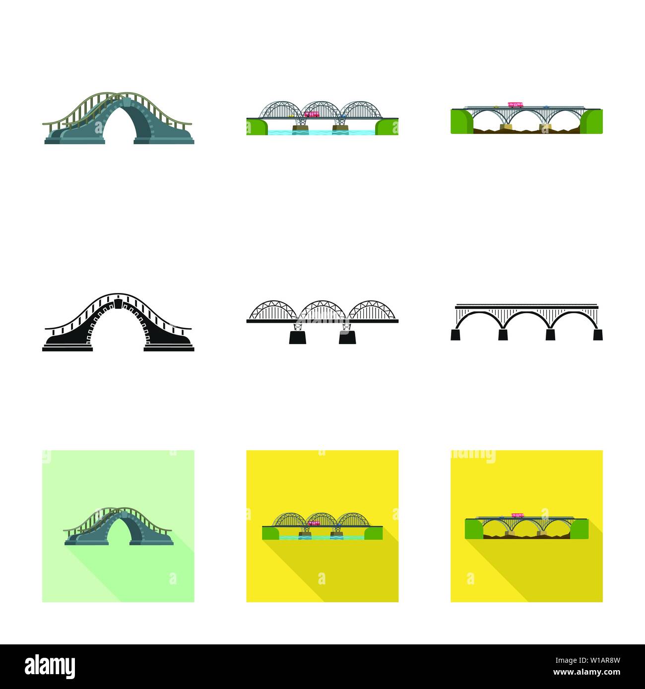 Vector design of connection and design sign. Collection of connection ...