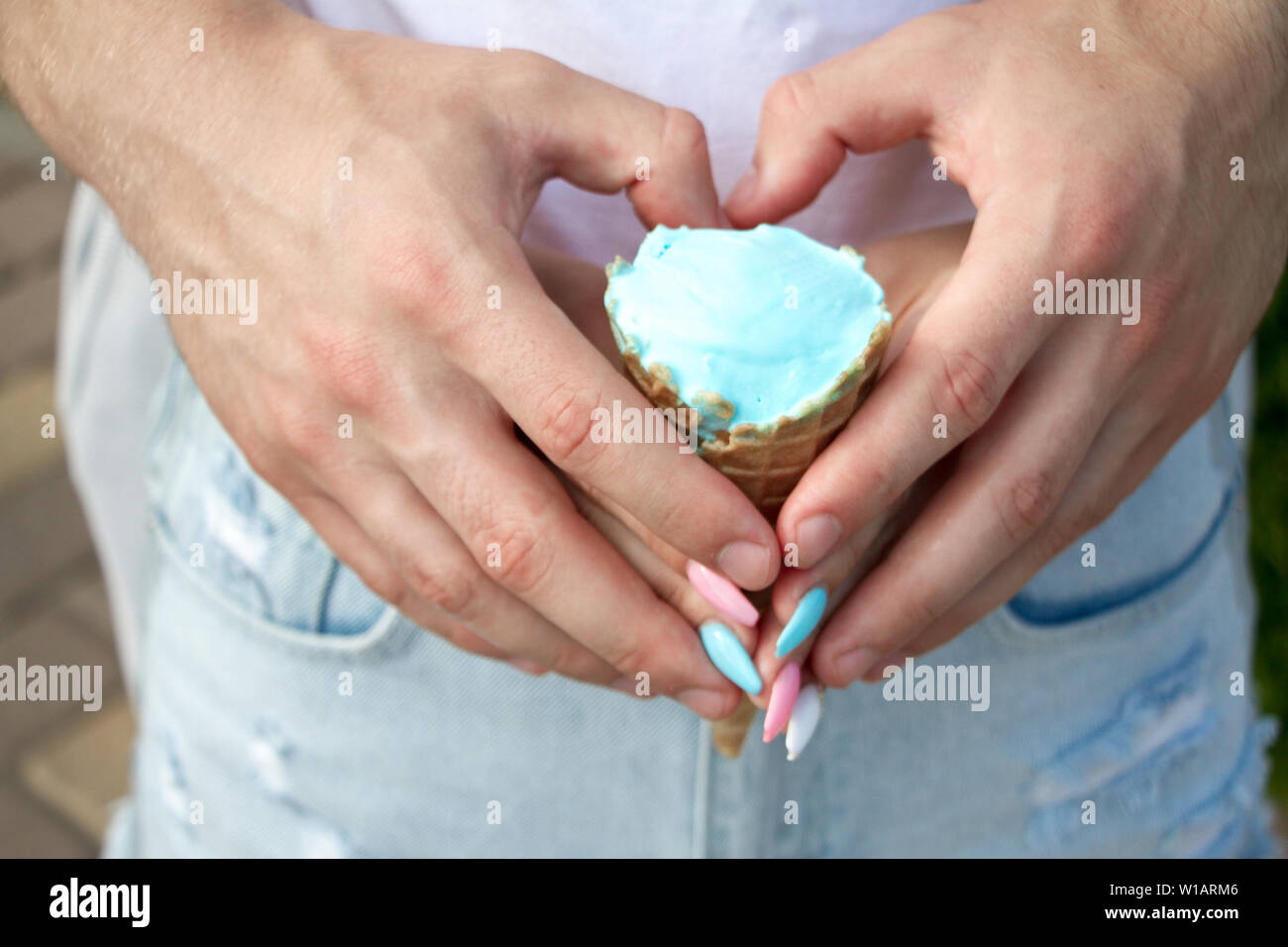 Finger touching ice hi-res stock photography and images - Alamy