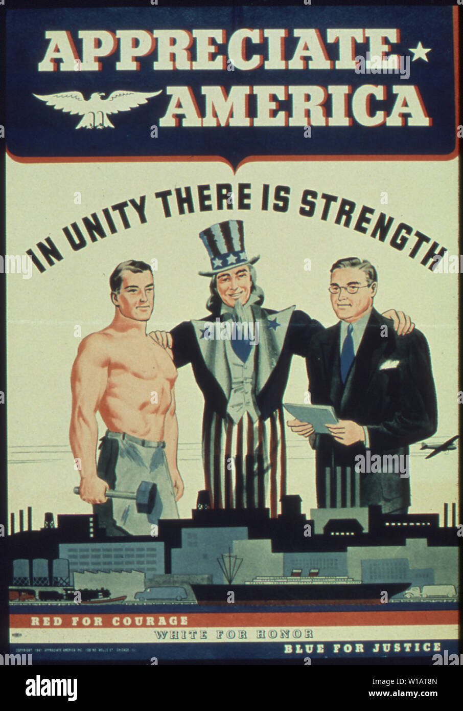 Appreciate America In Unity There Is Strength Stock Photo - Alamy