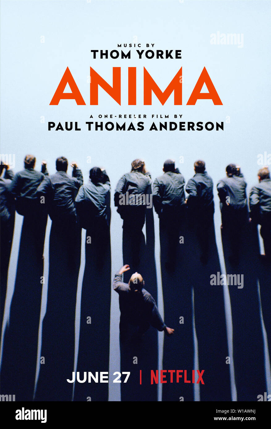 ANIMA, US poster, Thom Yorke (bottom, back to camera), 2019. © Netflix ...