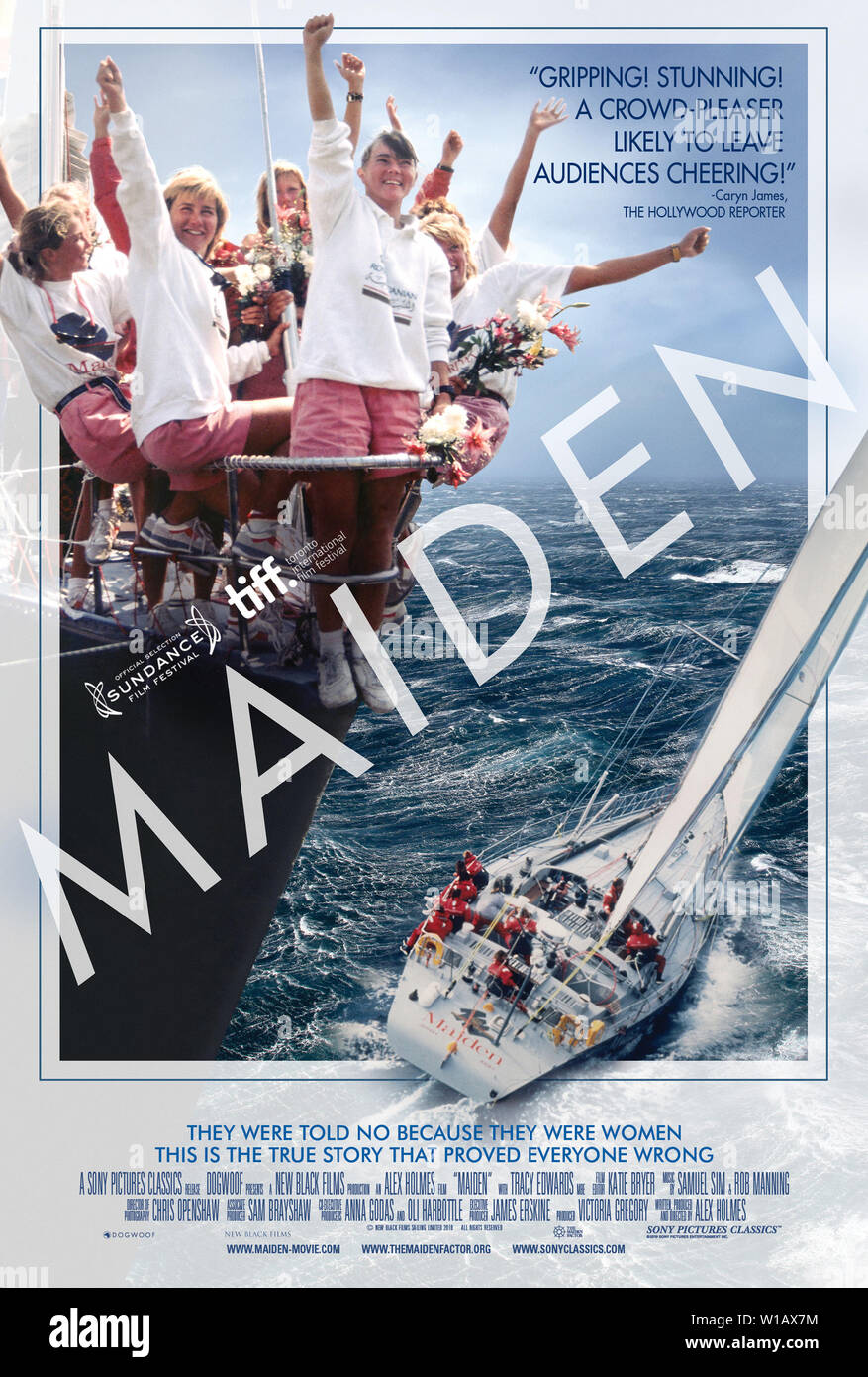 MAIDEN, US poster, crew of Maiden, 2018. © Sony Pictures Classic ...