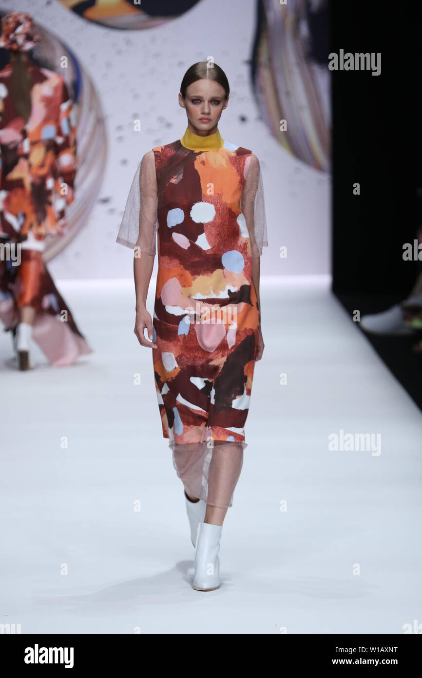 Models walk the runway at the KXXK (Kilian Kerner) show during the ...