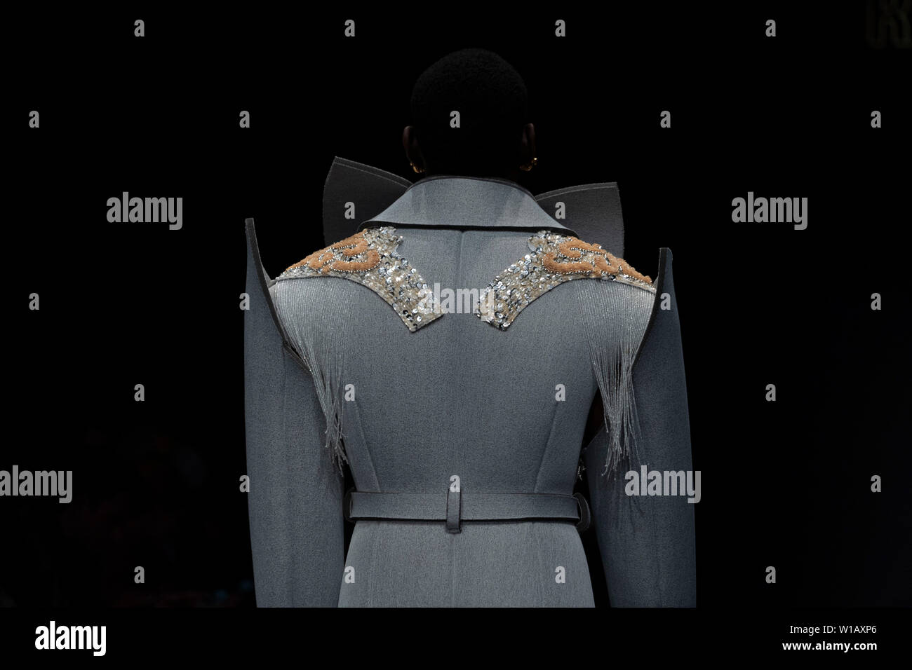 A model during show by Christoph Rump prestented by Mercedes Benz ...