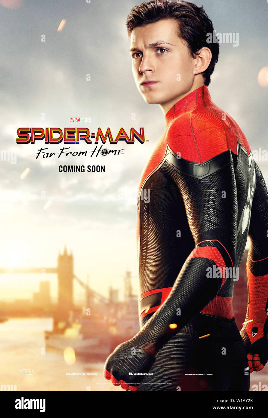 SPIDER-MAN: FAR FROM HOME, US character poster, Tom Holland as Spider ...
