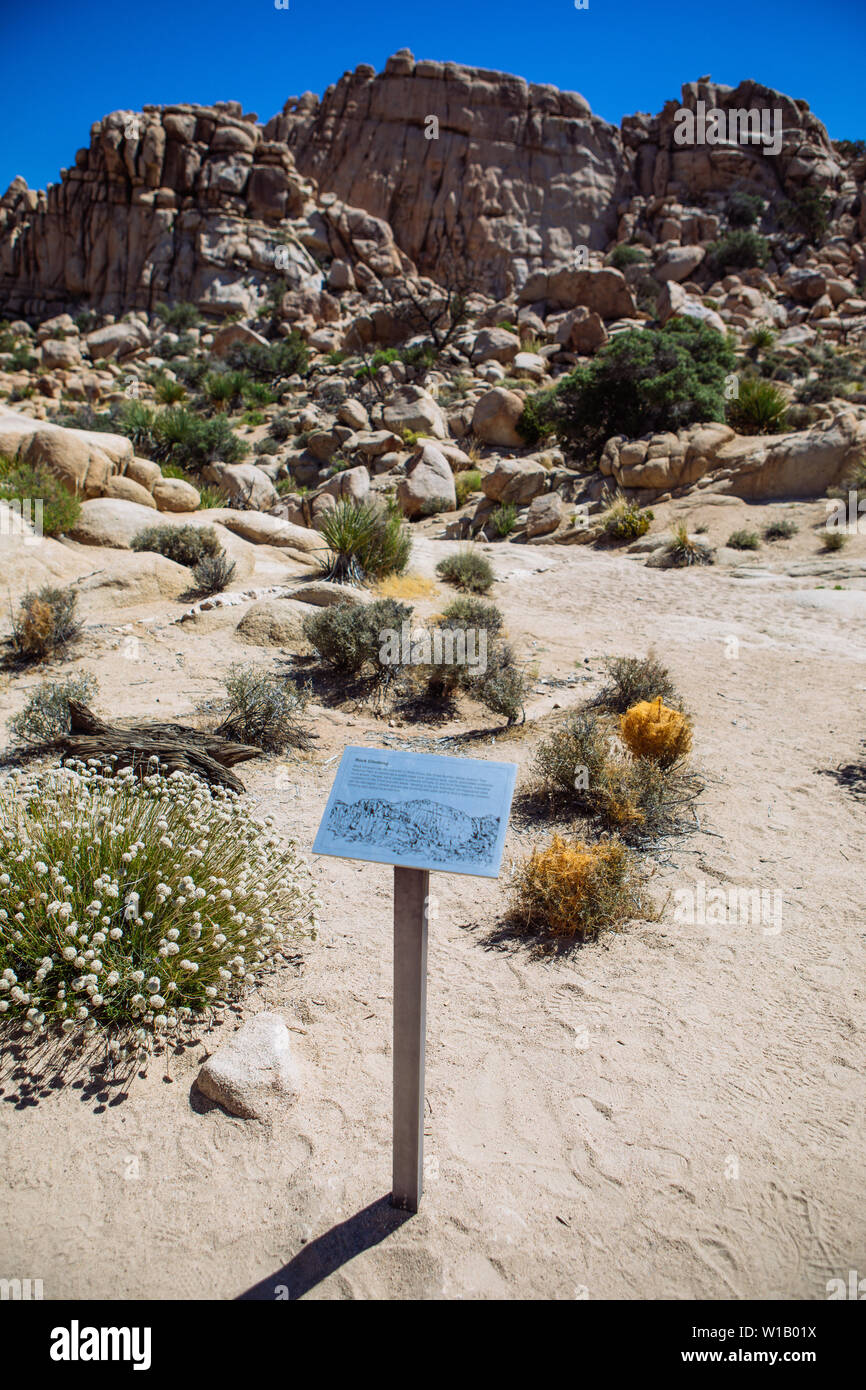 Joshua tree national park sign hi-res stock photography and images - Alamy