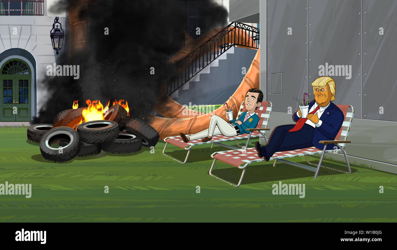 OUR CARTOON PRESIDENT, from left: Donald Trump Jr. (voice: Gabriel ...