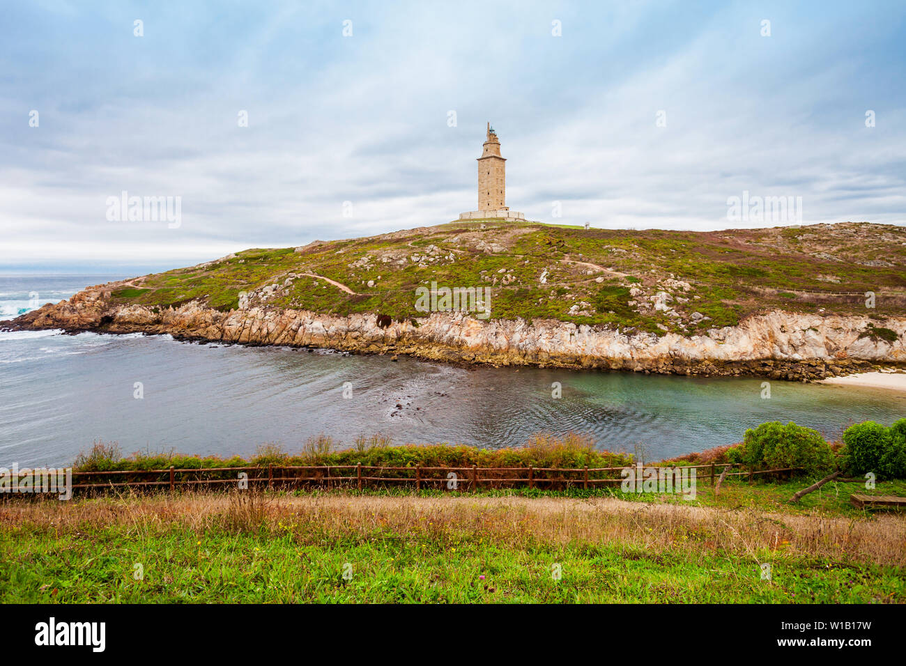 Aerial oldest lighthouse in world hi-res stock photography and images ...