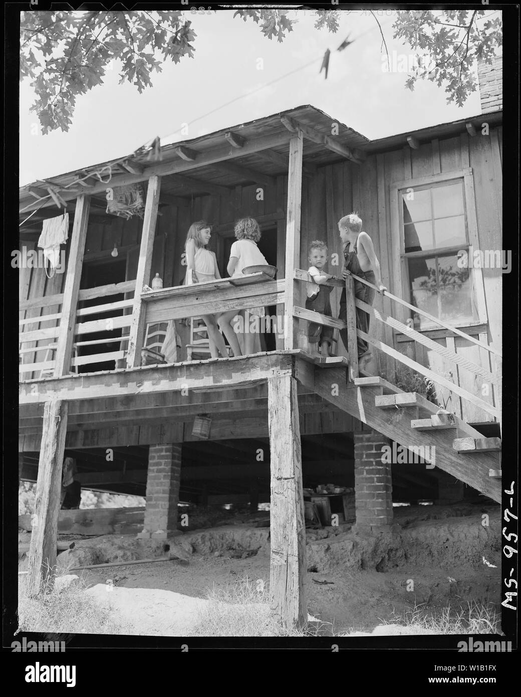 Back porch of home of Carlos Wilson, miner, who lives in company ...