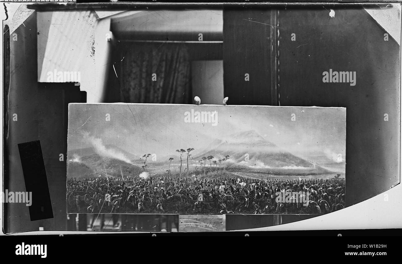 Battle scene, copy of painting; General notes: THIS IS A PAPER NEGATIVE ...