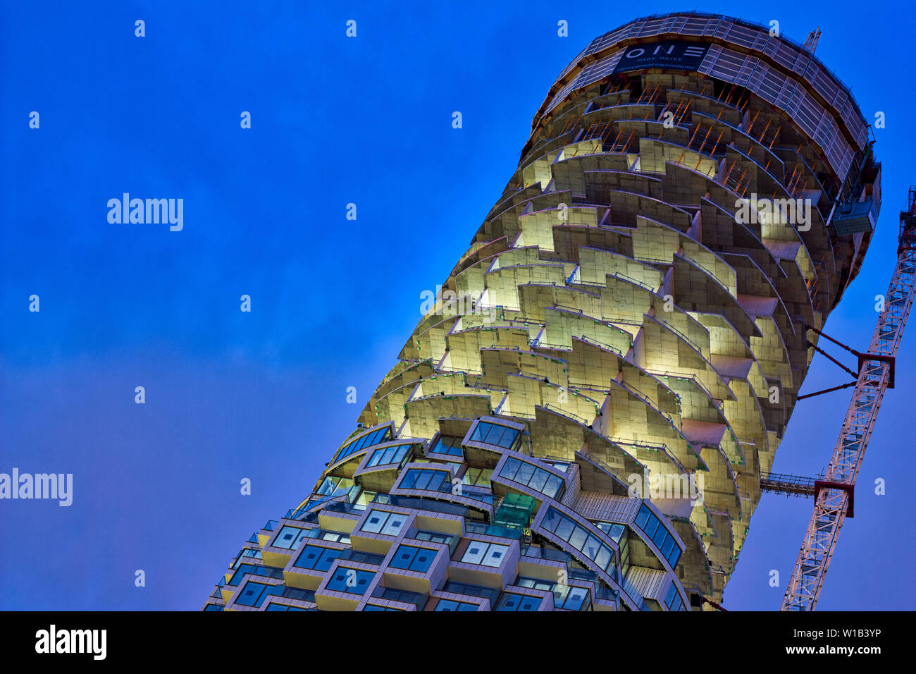 Round shaped tower in dockland hi-res stock photography and images - Alamy