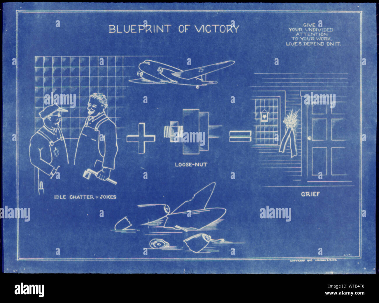 Blueprint of victory Stock Photo - Alamy
