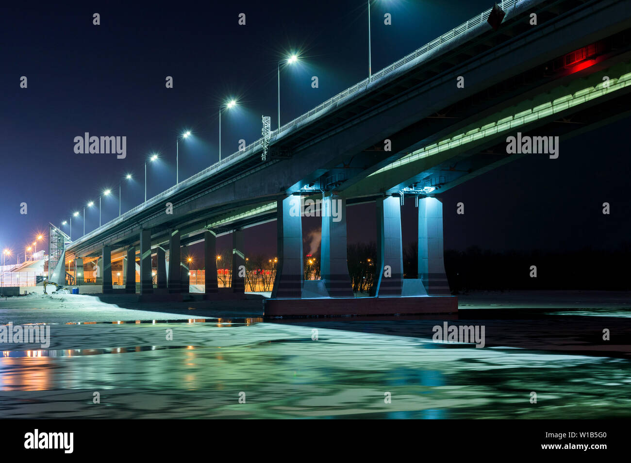 Rostov on don bridge on river don hi-res stock photography and images ...