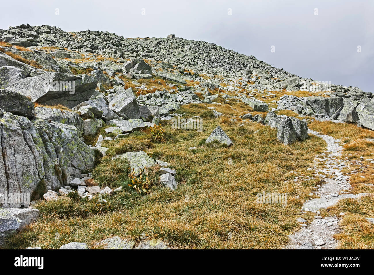 Landscape from Hiking Route to climbing a Musala peak, Rila mountain ...