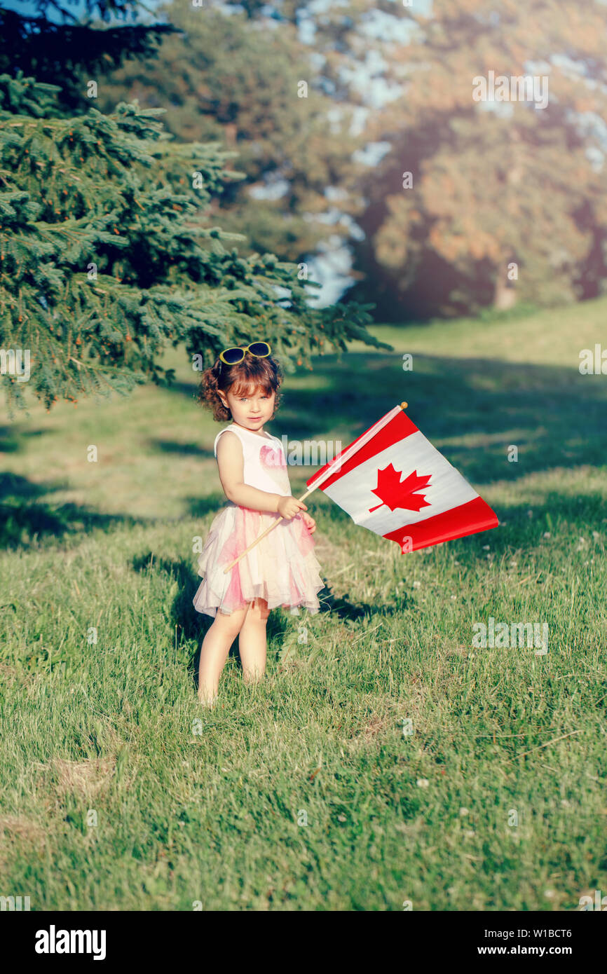 Kid waving flag hi-res stock photography and images - Alamy