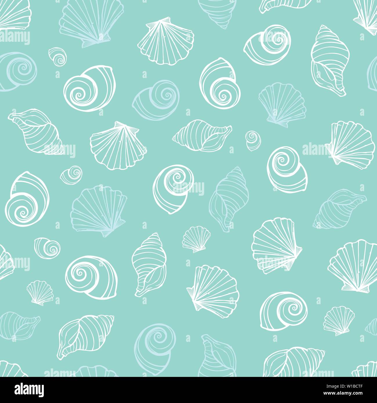Blue Seashell Wallpaper