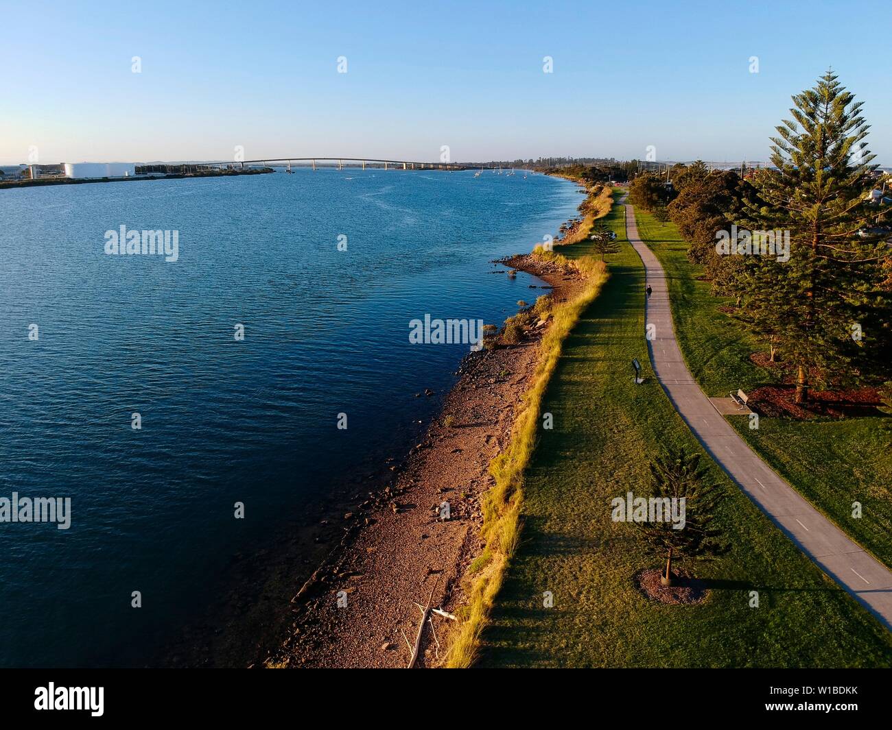 River and pathway Stock Photo - Alamy