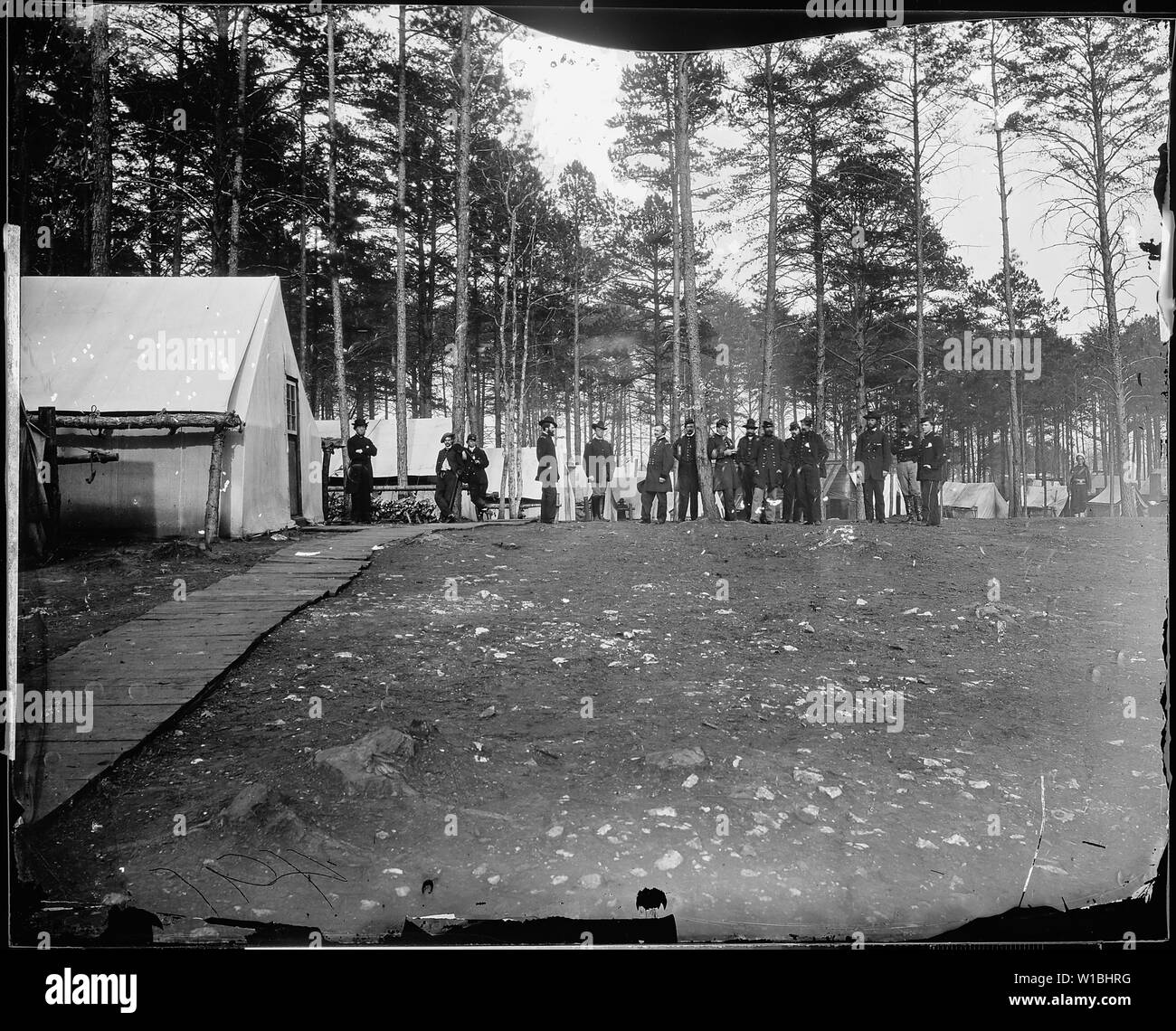 Camp scene, headquarters, Army of the Potomac, Brandy Station, winter ...