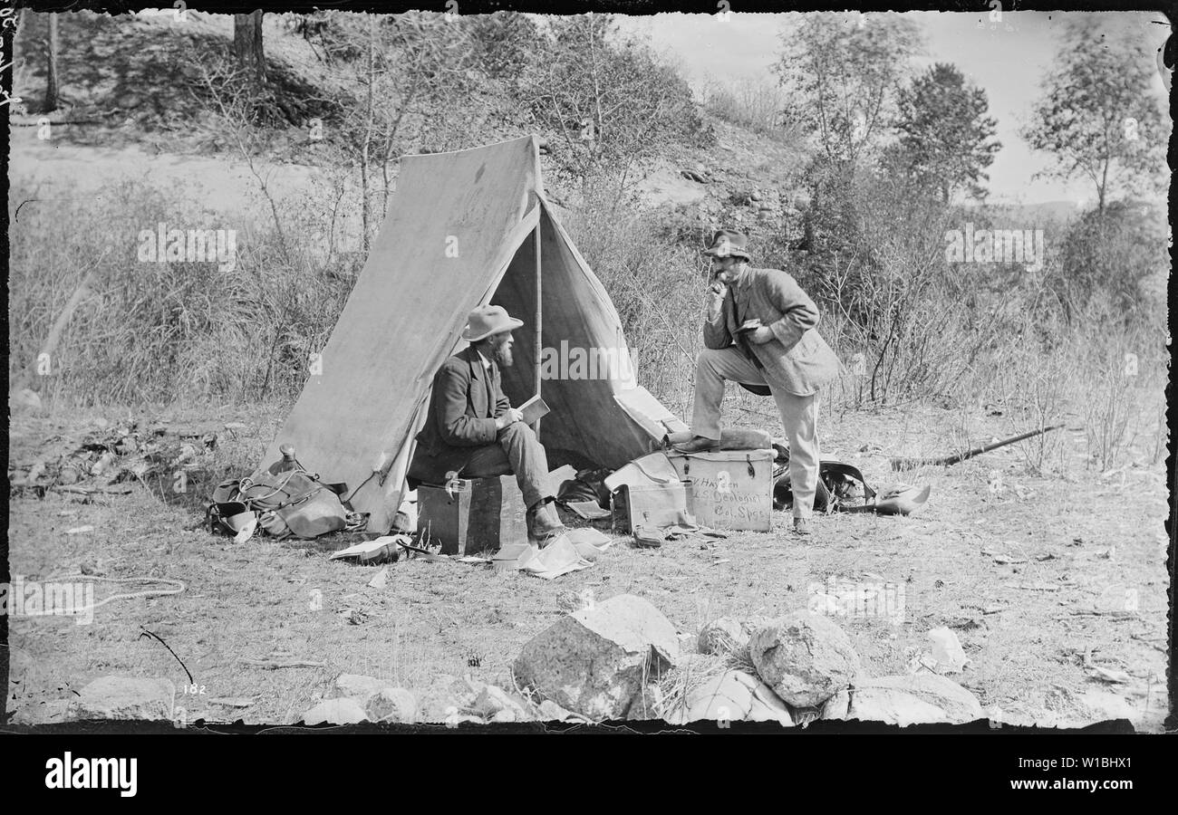 Camp study. Hayden and Walter Paris Stock Photo - Alamy