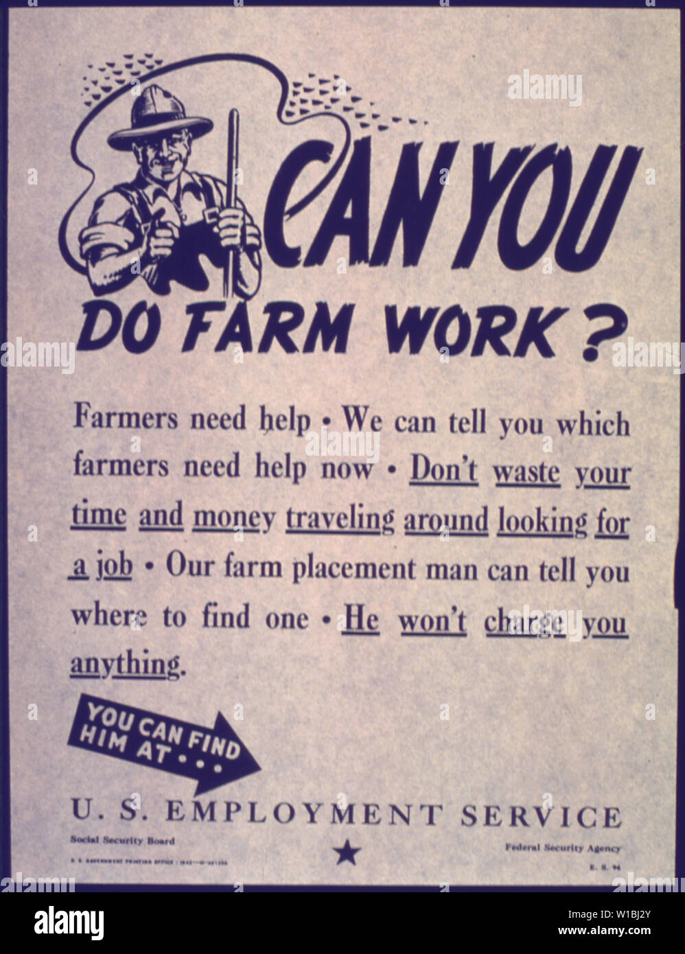 Can You Do Farm Work Stock Photo - Alamy