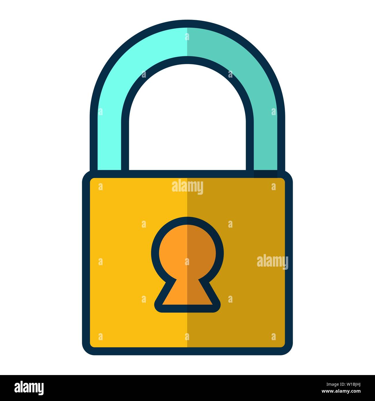 closed padlock on white background vector illustration Stock Vector ...