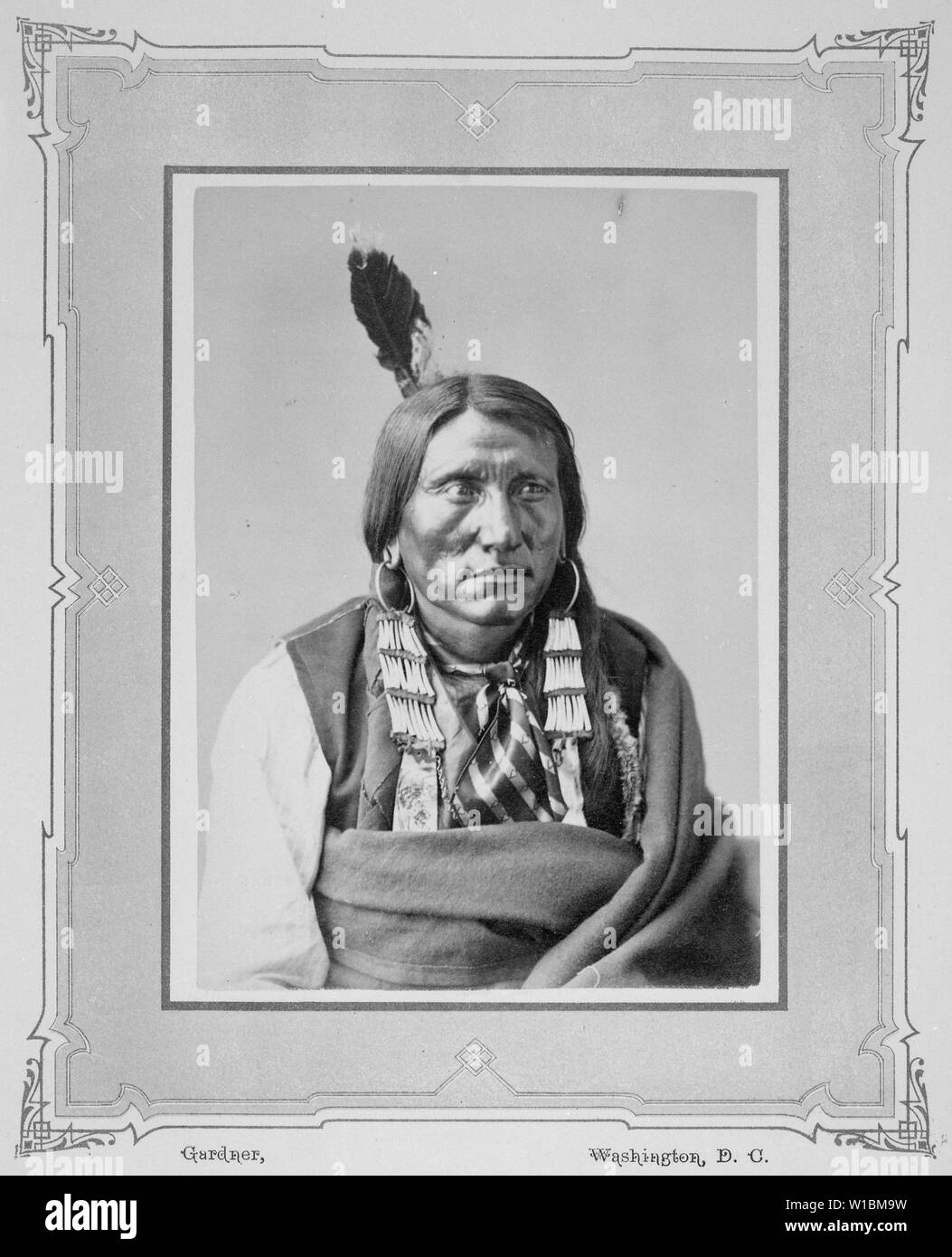 Charge On The Hawk-Tske-Tan-Vua-Tak-Pah. Brule Sioux, 1872 Stock Photo ...