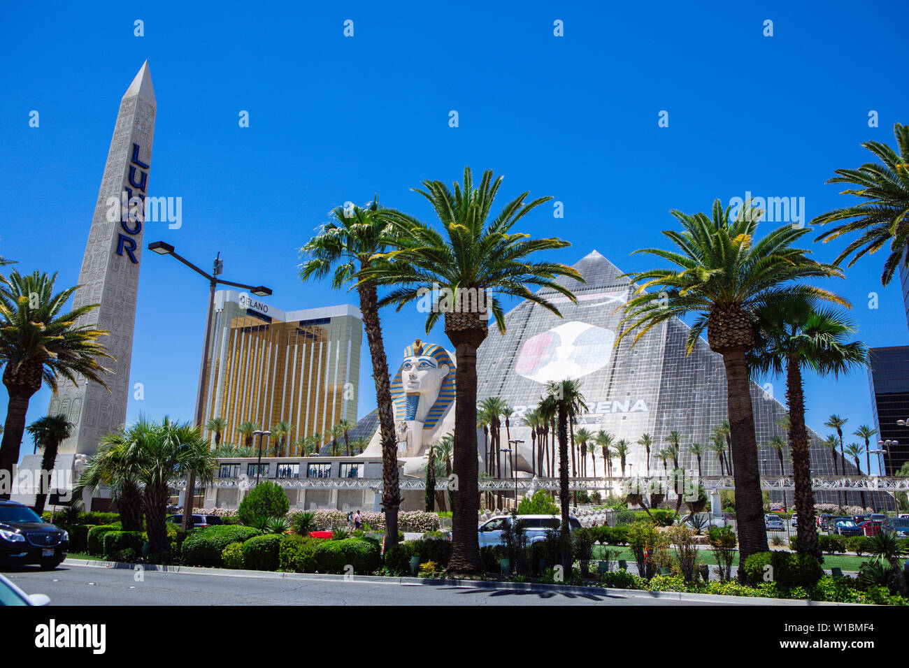 Esports Arena facade in Luxor Hotel & Casino, Las Vegas, Nevada, USA ...