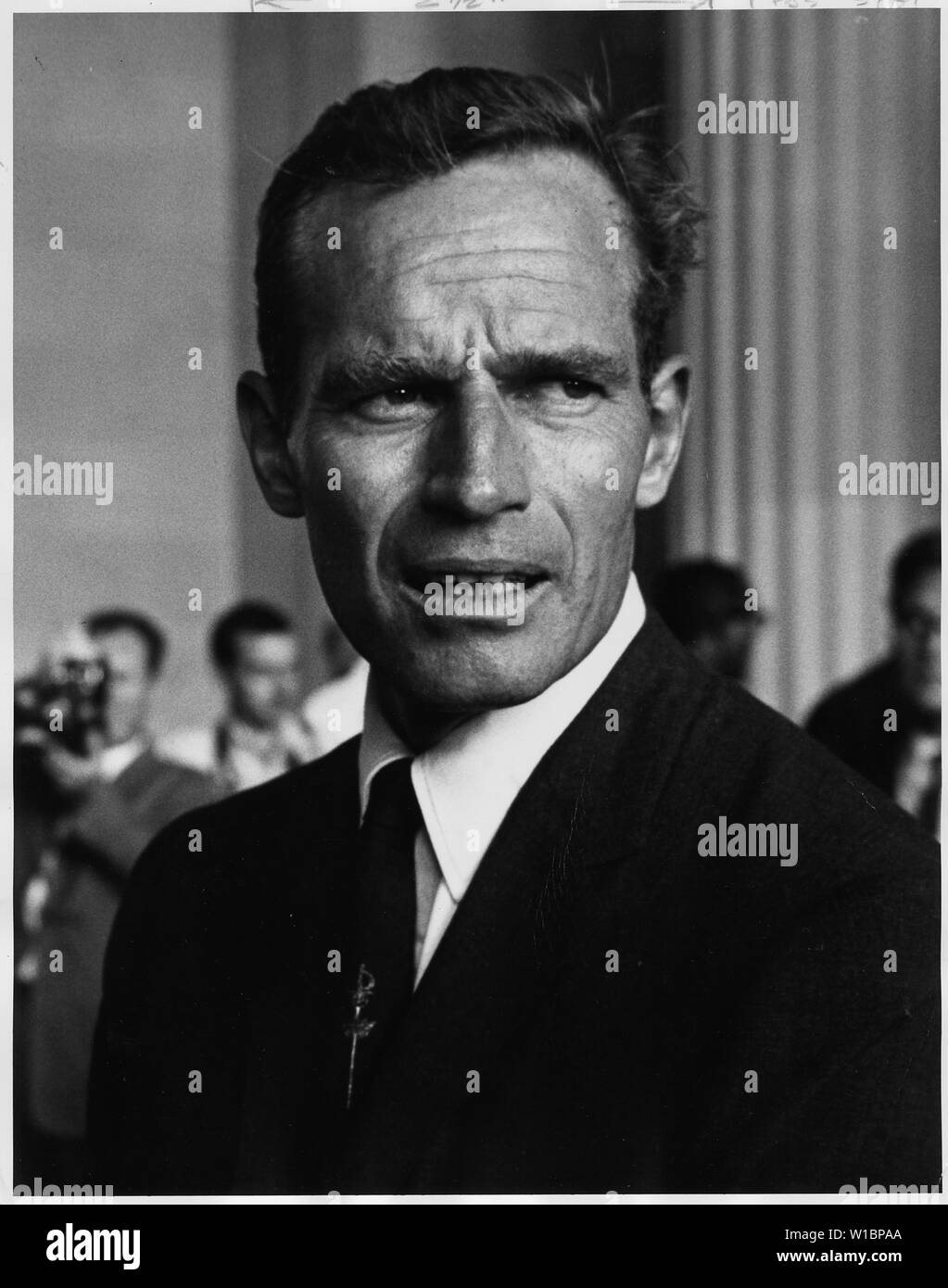 Civil Rights March on Washington, D.C. [Actor Charlton Heston.] Stock ...