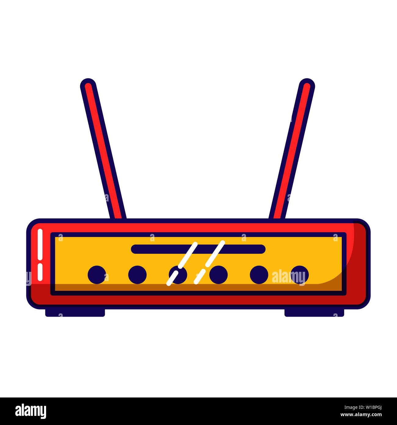 router internet on white background vector illustration Stock Vector ...