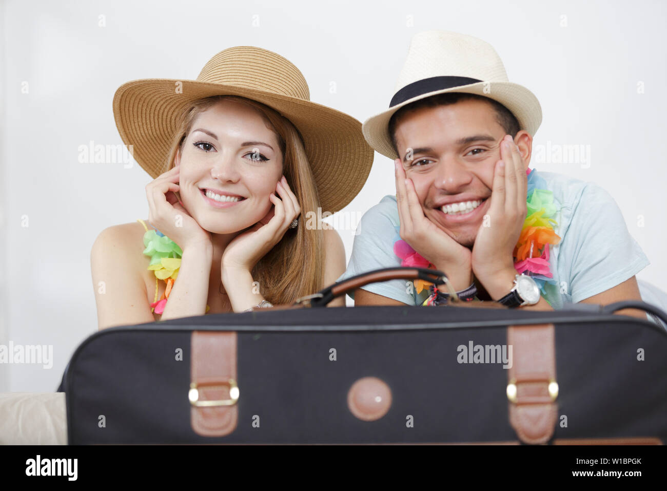 Excited woman ready holidays hi-res stock photography and images - Alamy