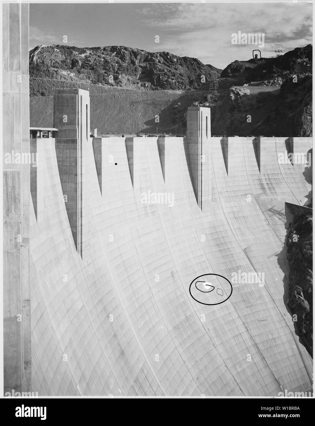 Close-Up Photograph of Boulder Dam; Scope and content: Original caption ...