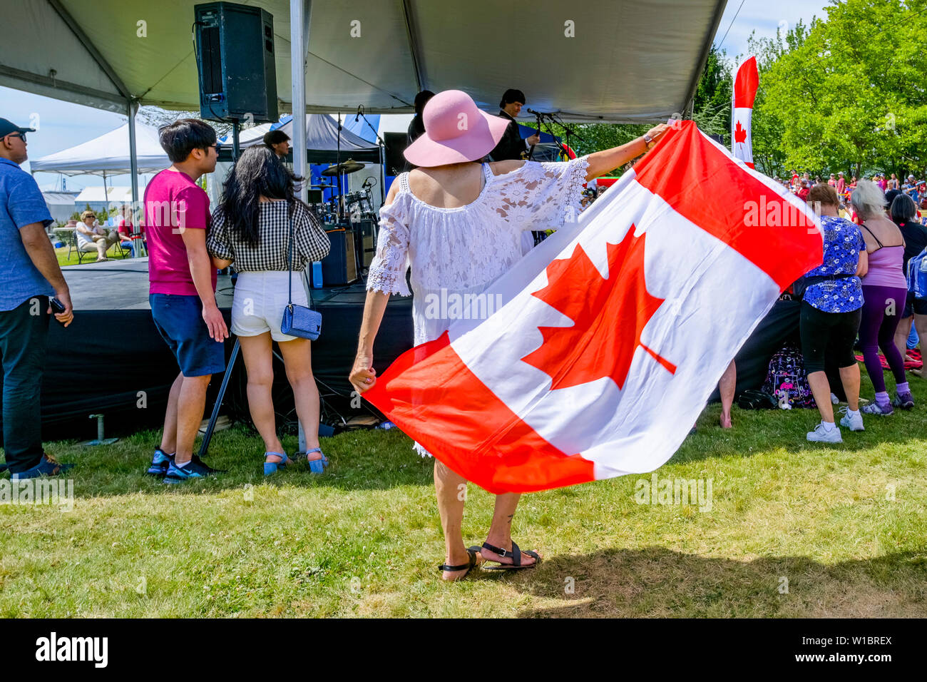 Canada day celebration flag hi-res stock photography and images - Alamy