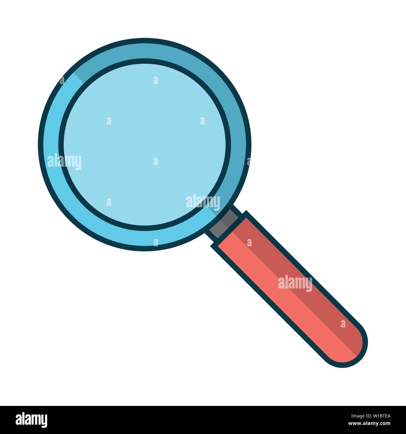 magnifier glass on white background vector illustration Stock Vector ...