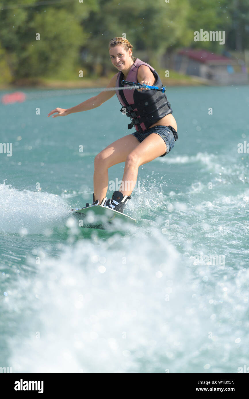 Water skiing 1 hi-res stock photography and images - Alamy