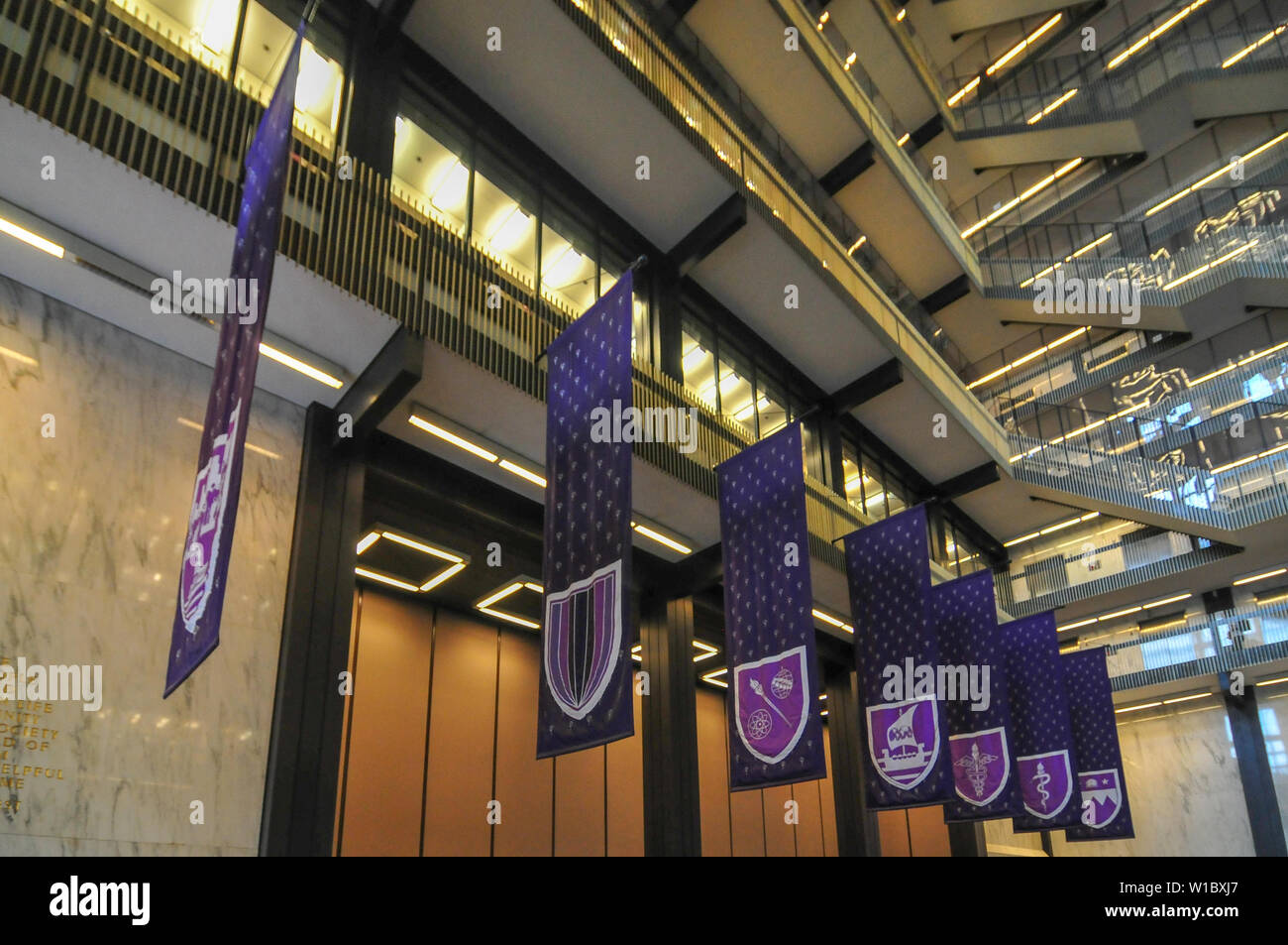 New York City - April 4, 2019: The Bobst Library on the campus of New ...
