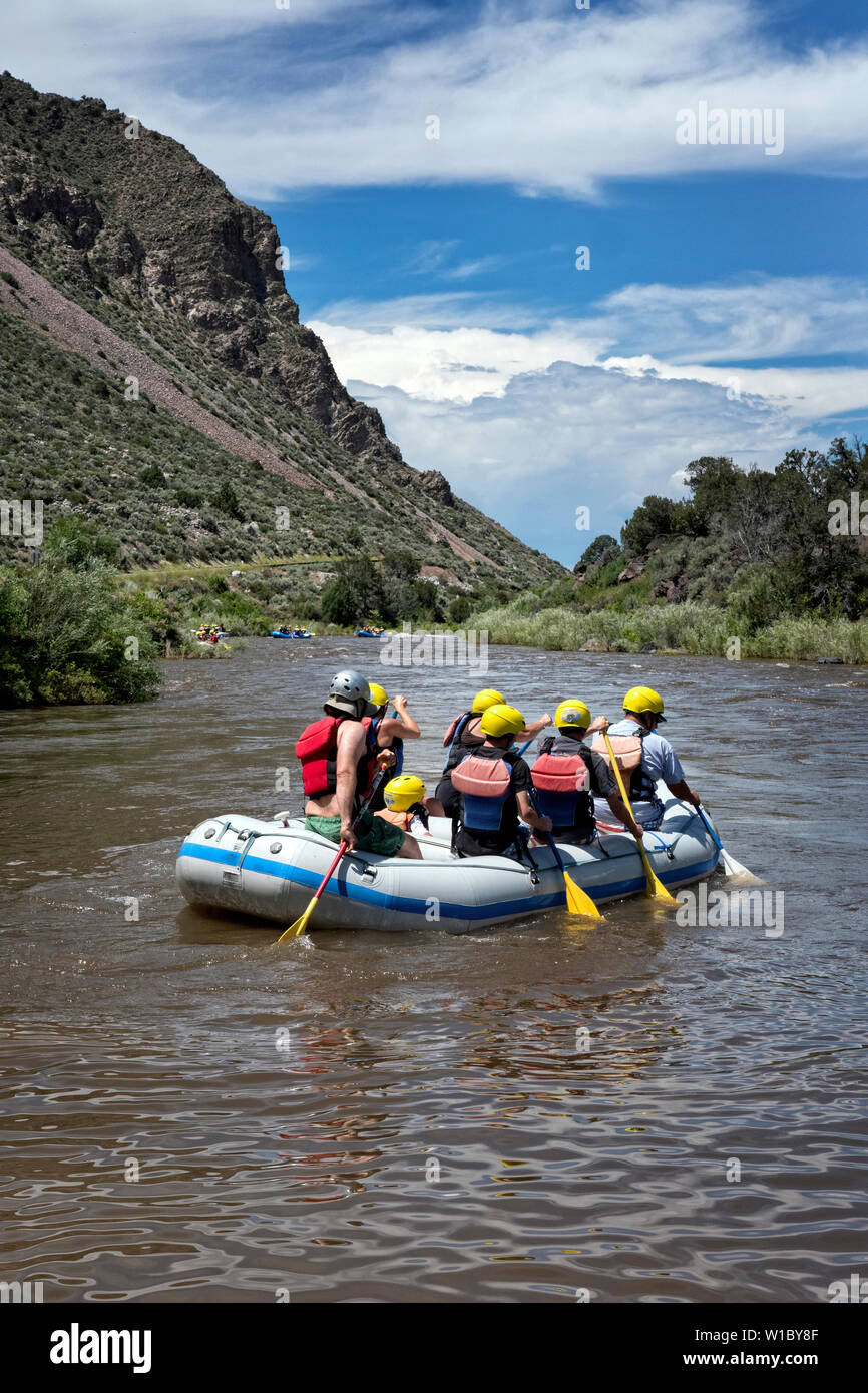 Rafters on the' race Course section" of the Rio Grande near Taos New ...