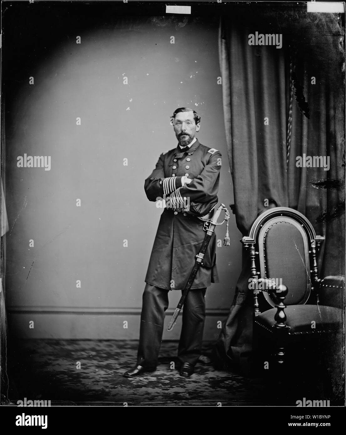 Commodore Percival Drayton, U.S. Navy Stock Photo - Alamy