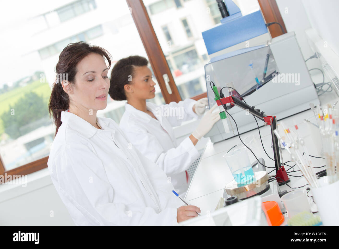 Female pcr laboratory researcher in hi-res stock photography and images ...