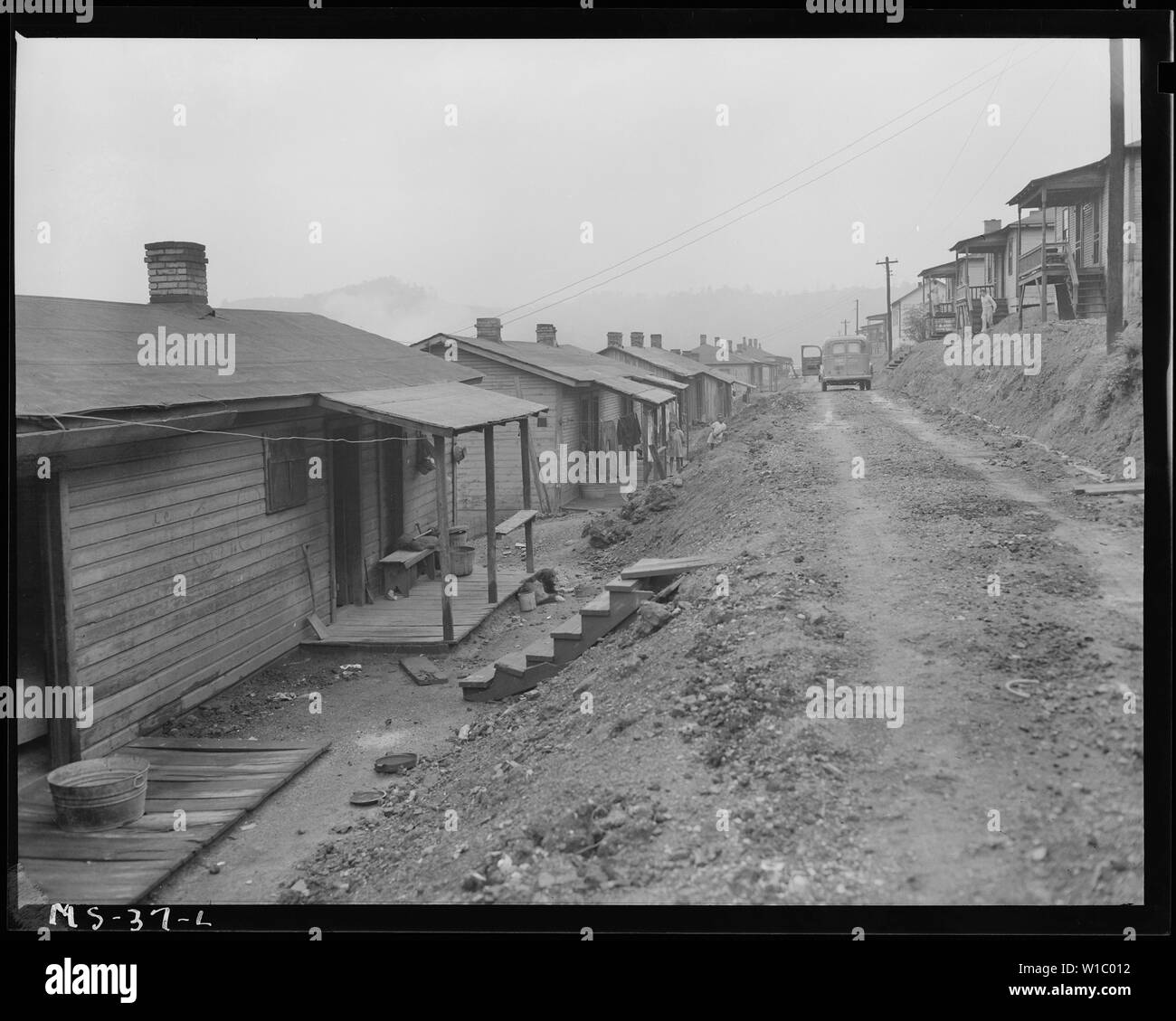 Company housing at mine. Christopher Coal Company, Christopher #3 Mine ...