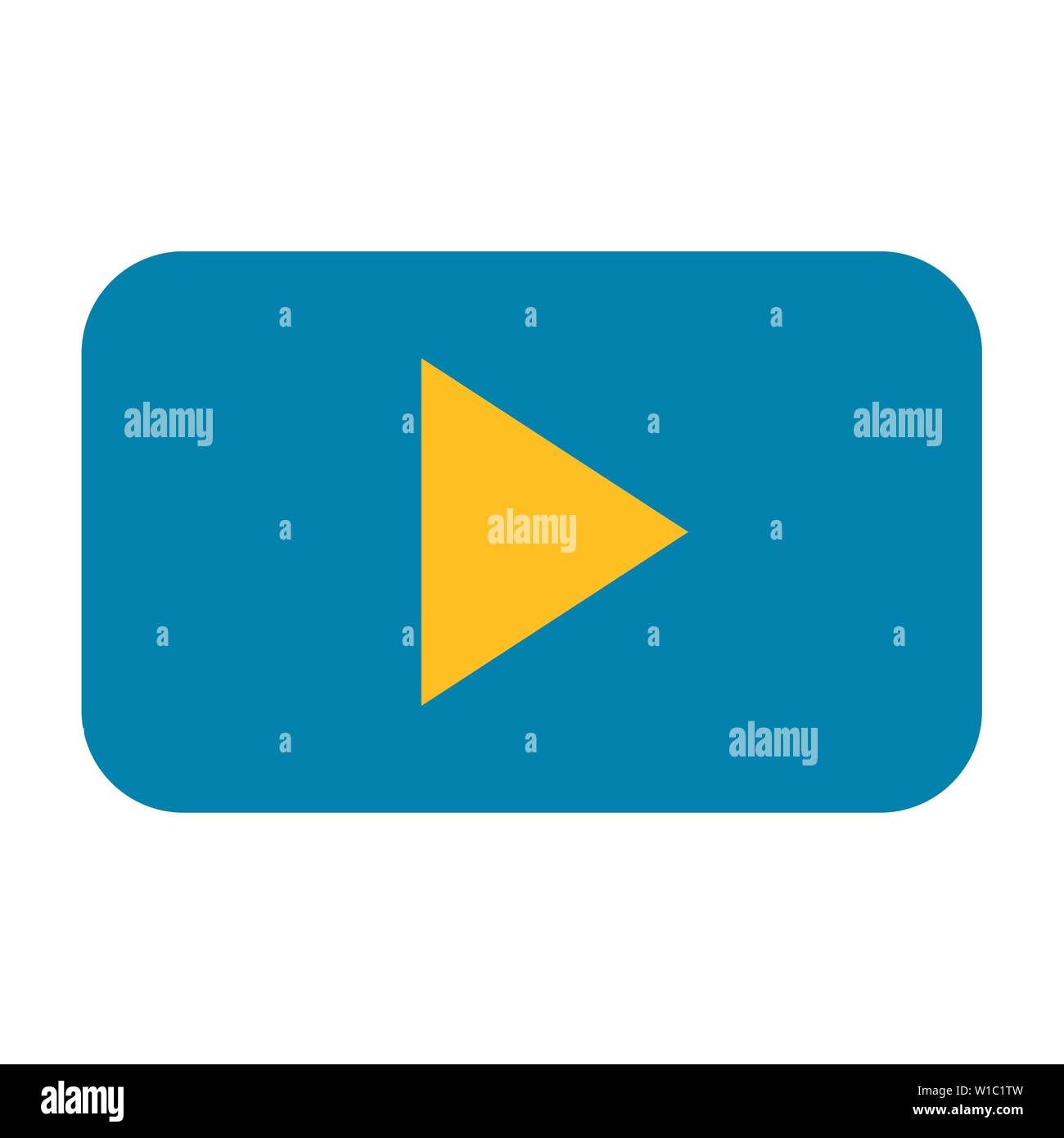 video player button on white background Stock Vector Image & Art - Alamy