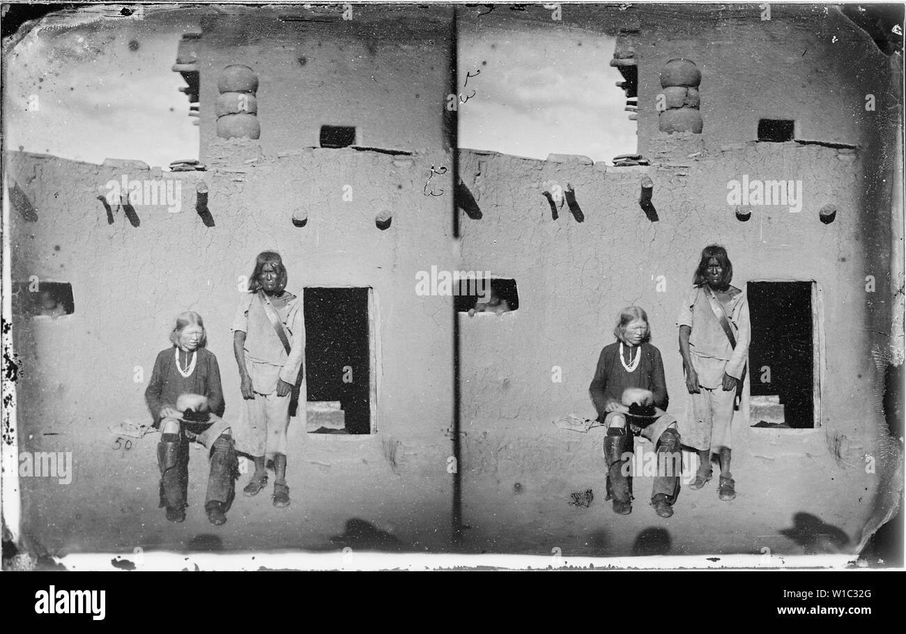 Curbsites (?) of the Zuni Pueblos Albino and Zuni Indians New Mexico ...