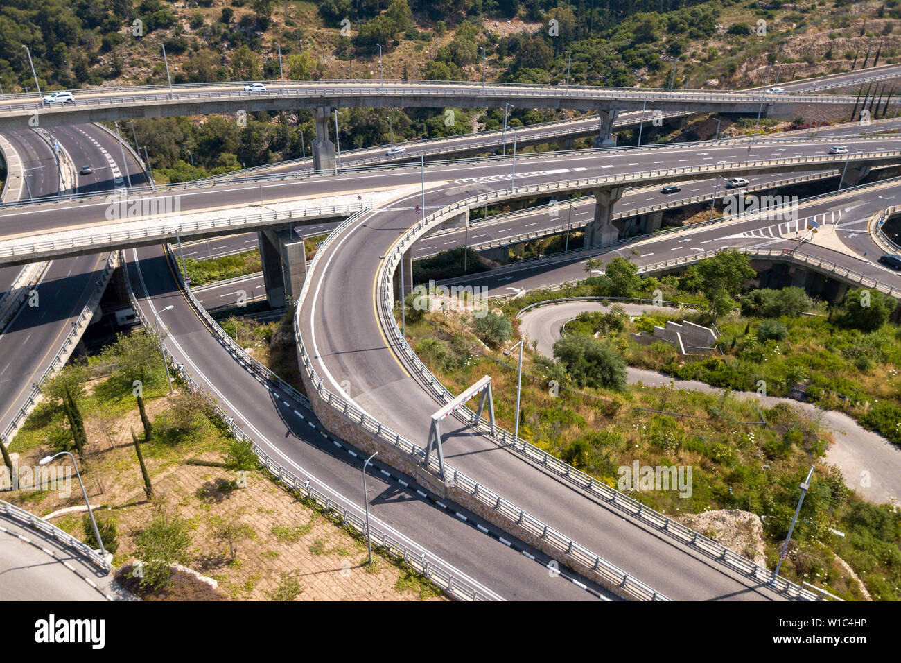Highway interchange aerial hi-res stock photography and images - Alamy