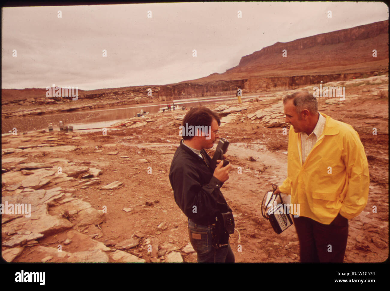 DR. GEORGE RICE (IN YELLOW JACKET) WAS EPA'S ON-SCENE COORDINATOR FOR ...
