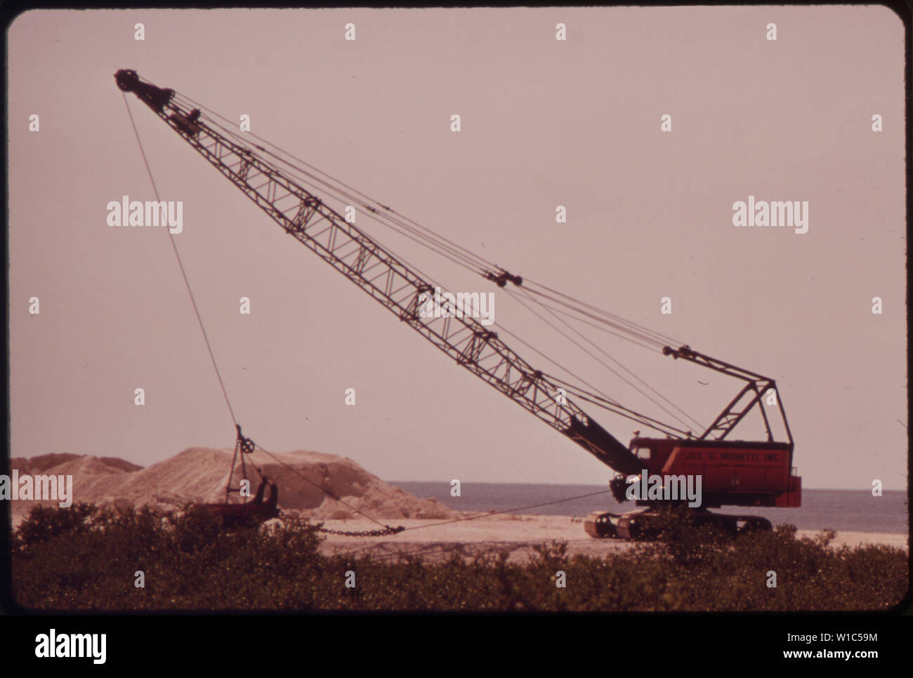 DRAGLINE DOING SOME DREDGING AND FILLING NEAR LONG KEY IN THE CENTRAL ...