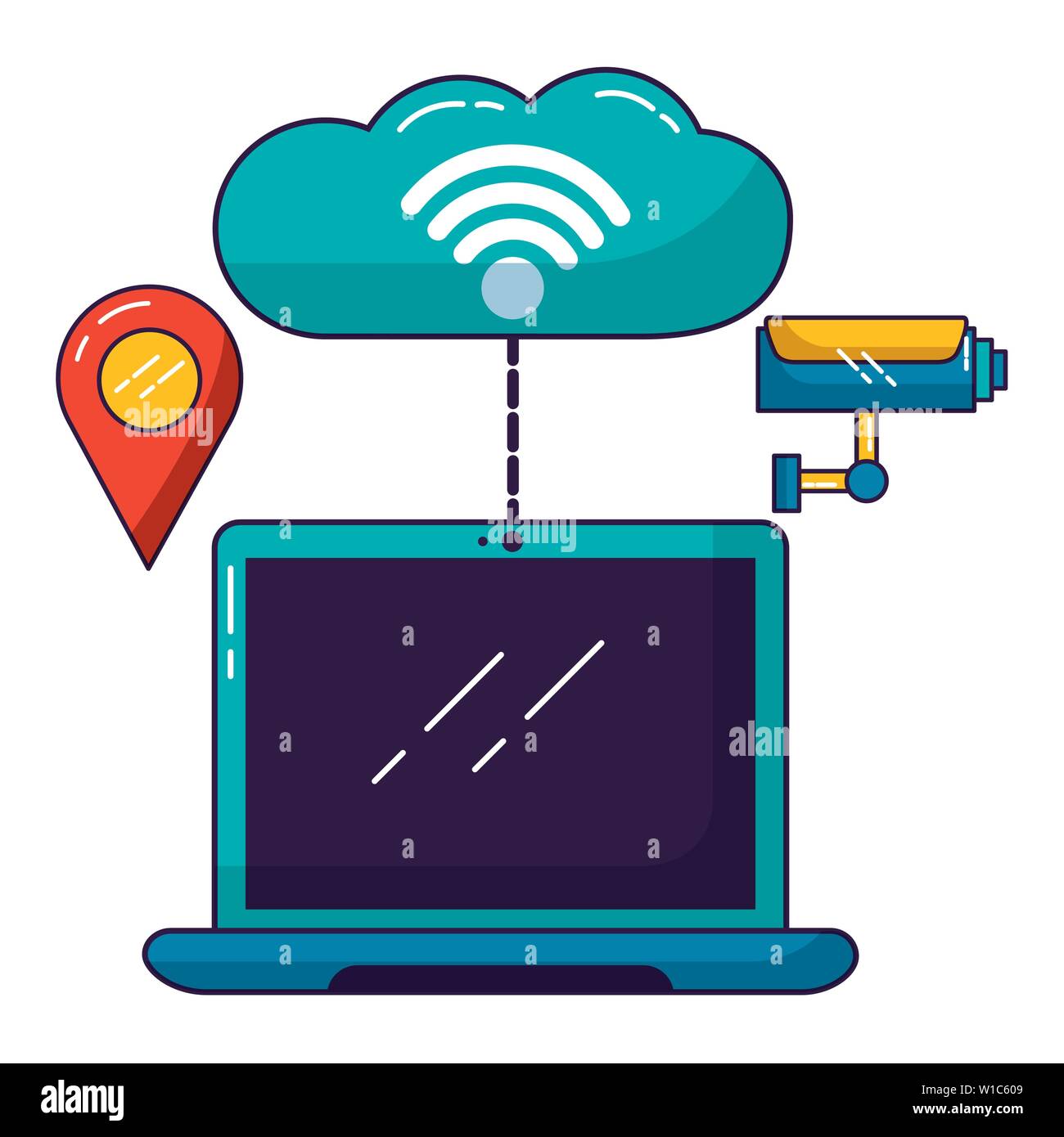 wifi free connection Stock Vector Image & Art - Alamy